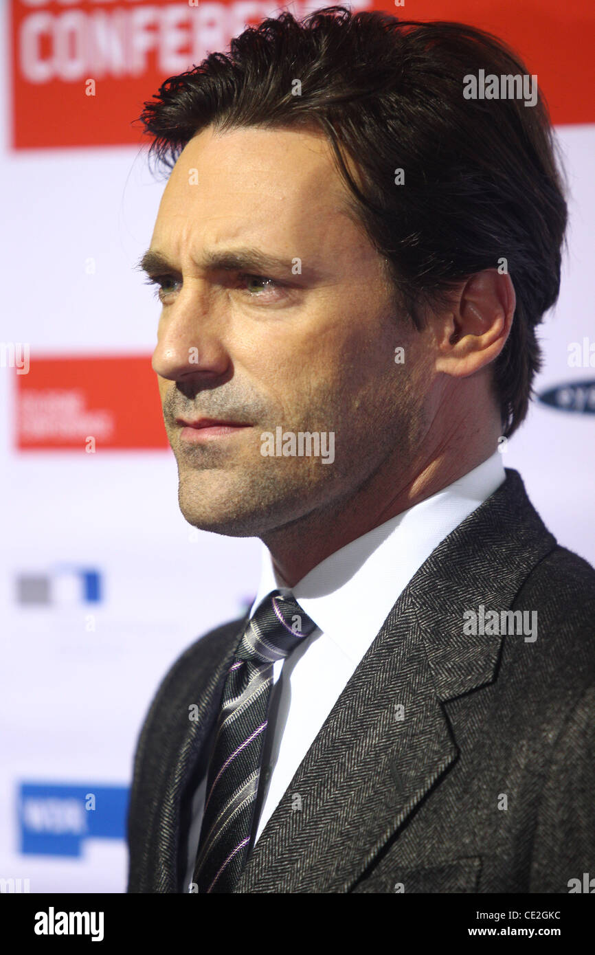 Jon Hamm at a screening of "Mad Men" at Koelner Cinedom movie theatre ...
