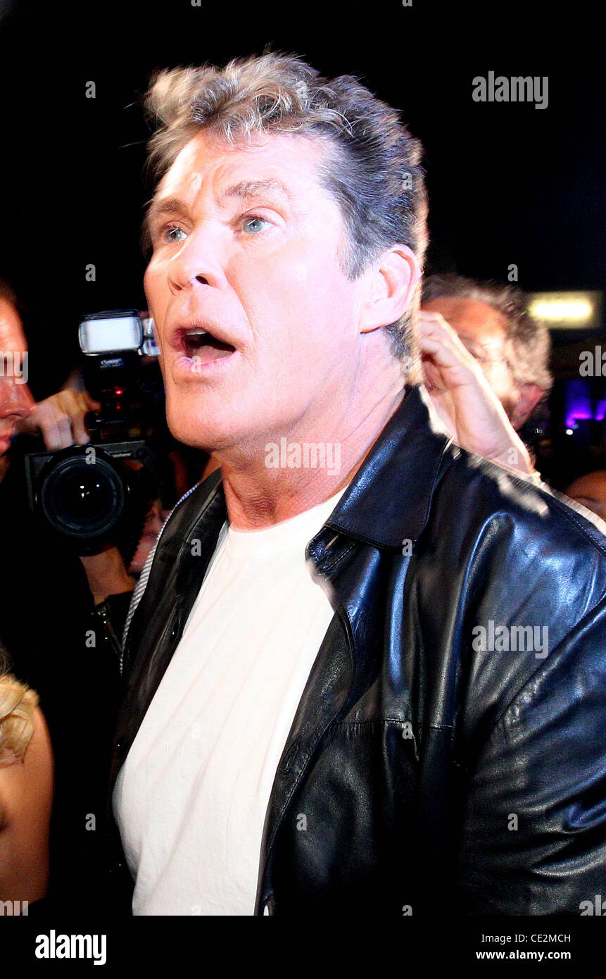 David Hasselhoff and his daughters arriving at Diamonds nightclub ...