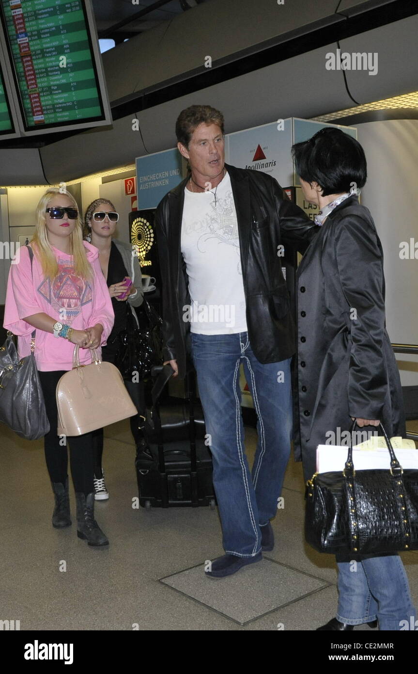 David Hasselhoff and his daughters Hayley Amber and Taylor Ann aka ...