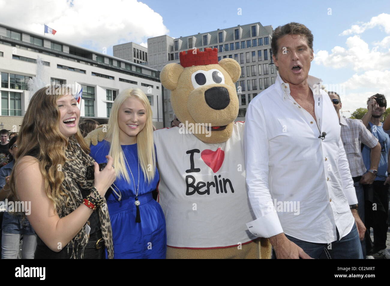 David Hasselhoff and his daughters Hayley Amber and Taylor Ann from ...