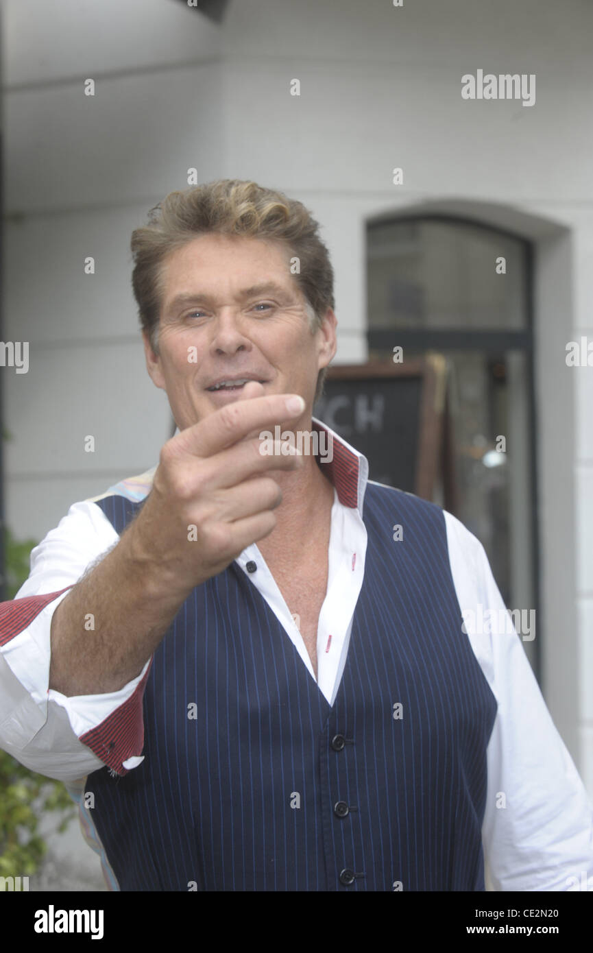 David Hasselhoff promoting his autobiography 'Wellengang meines Lebens ...