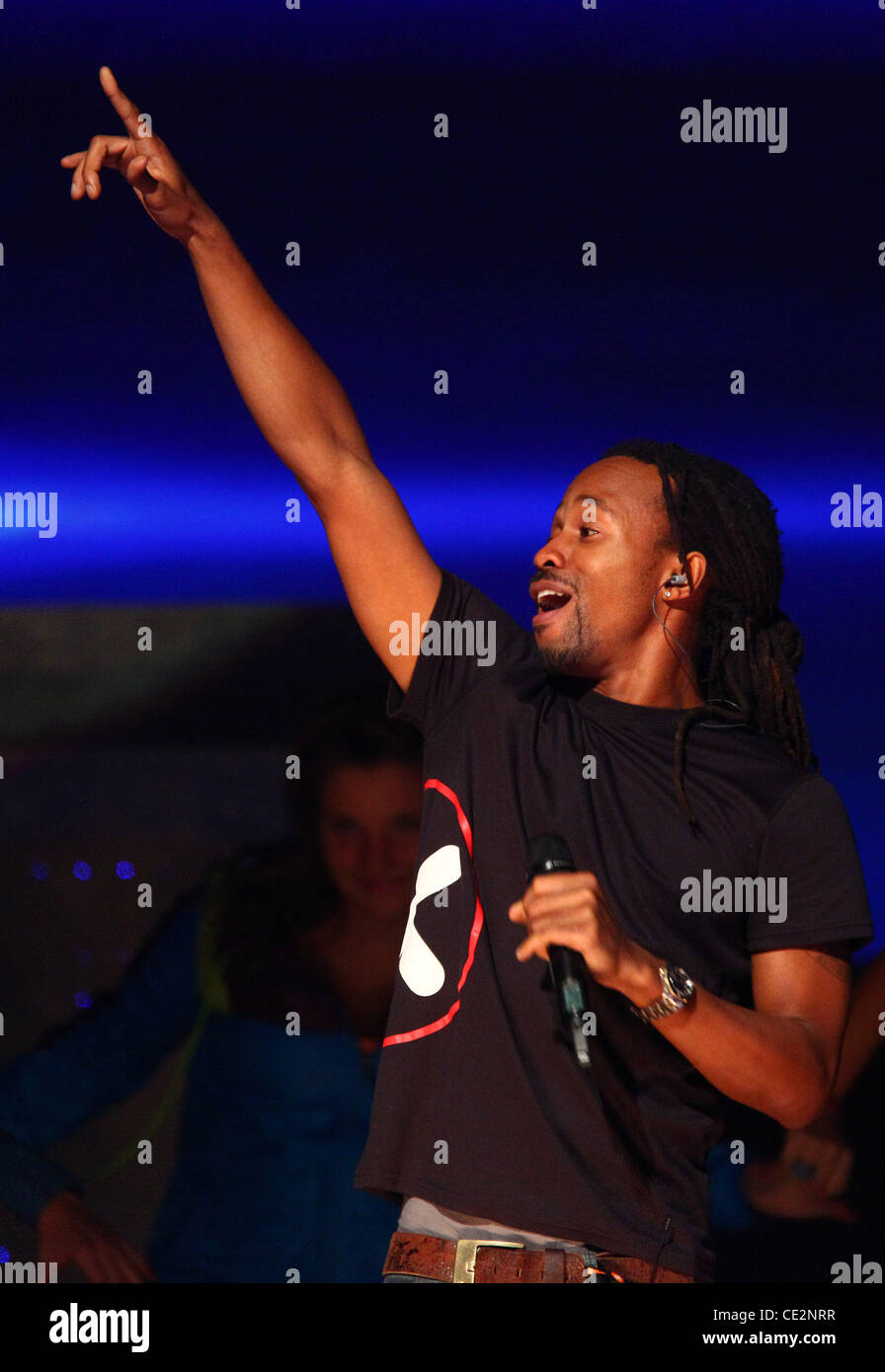 Madcon performing live at The Dome 55 music show at TUI-Arena - show ...
