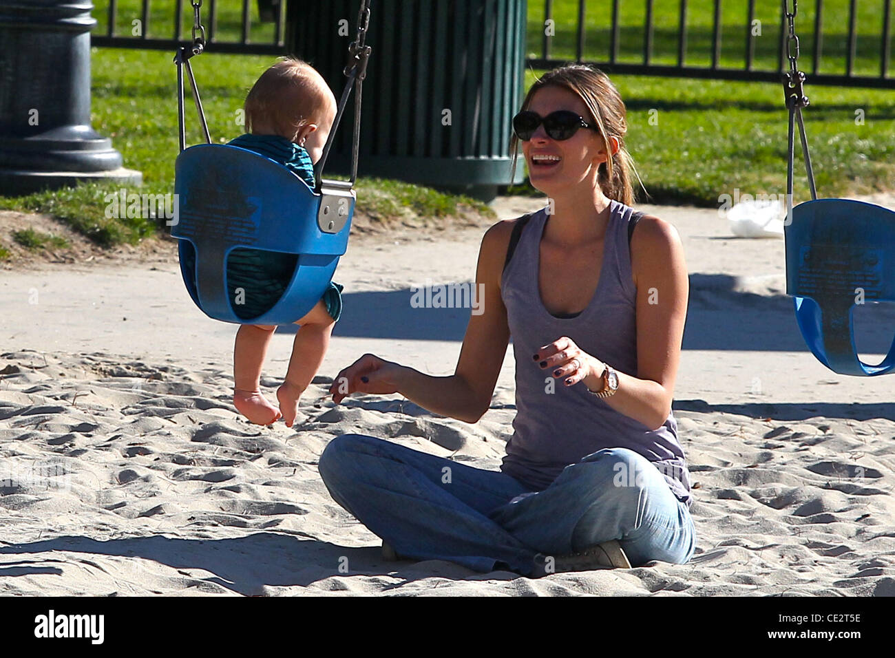 Rhea Durham playing with her daughter Grace Margaret at Coldwater ...
