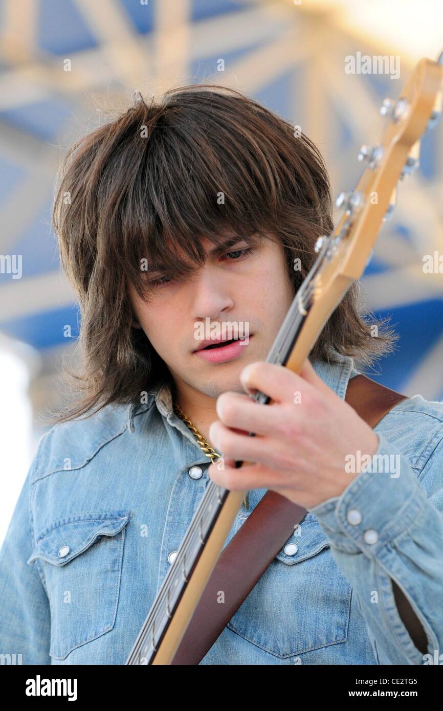 Reid Perry from the musical group The Band Perry performing KISS ...