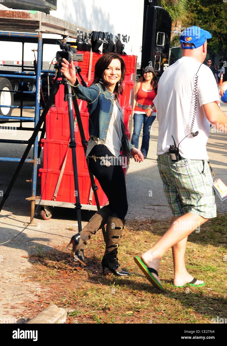 Martina McBride backstage KISS Country Chili Cookoff at C.B Smith Park Pembroke Pines, Florida ...