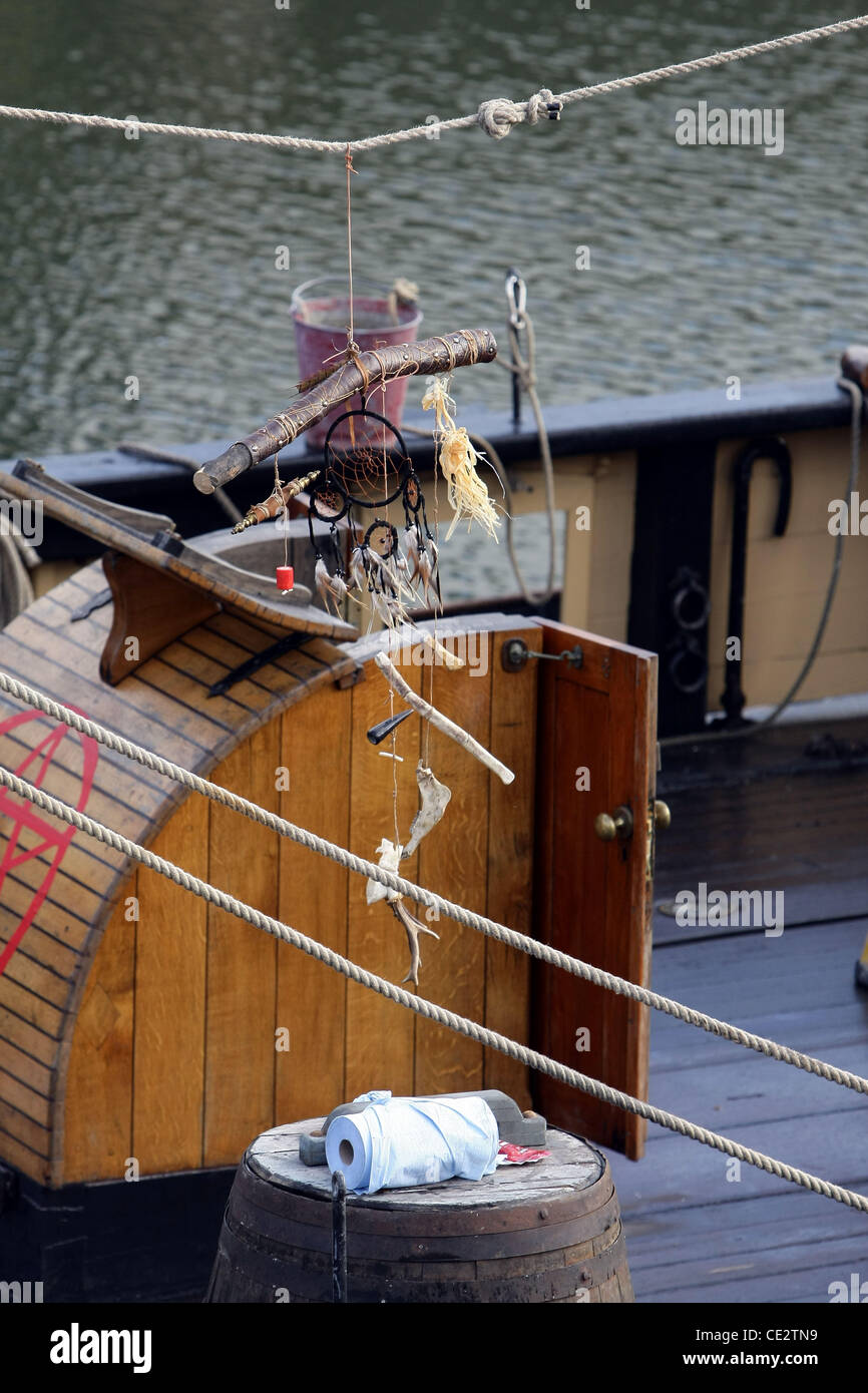 General views of 'The Doctor Who' set on a pirate ship in Charlestown ...