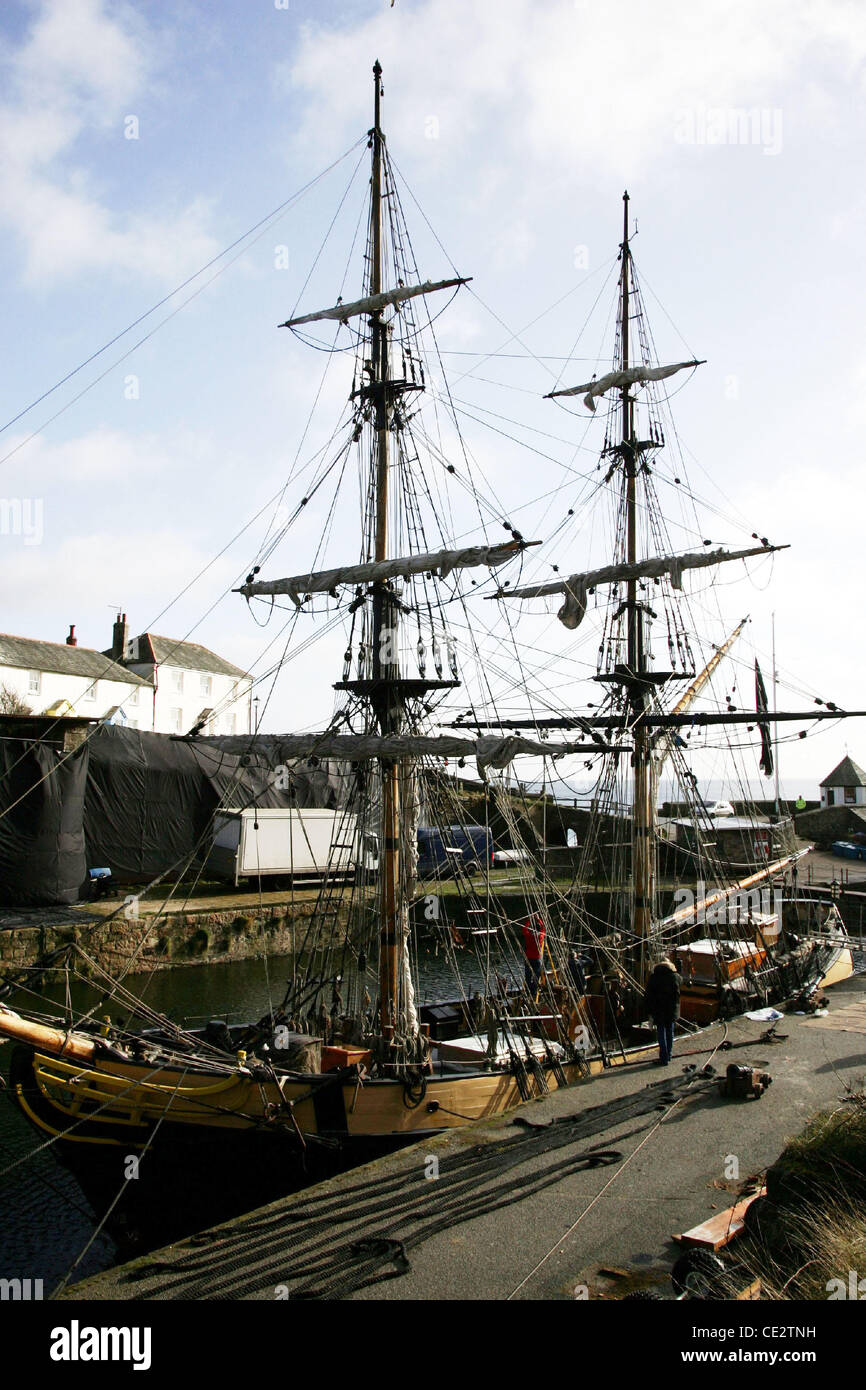 General views of 'The Doctor Who' set on a pirate ship in Charlestown ...