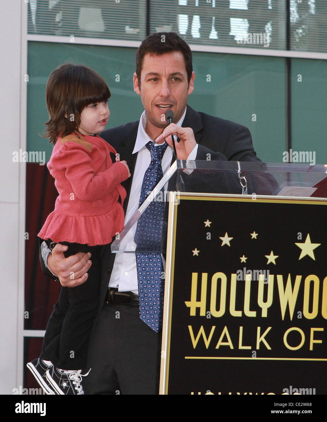Adam Sandler and his children Adam Sandler is honored on the Hollywood ...