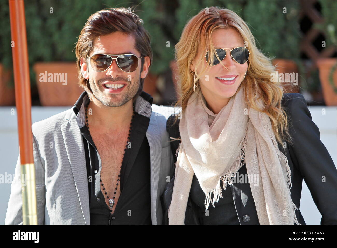 Brandi Glanville and Cedric Martinez are seen together in Beverly Hills ...