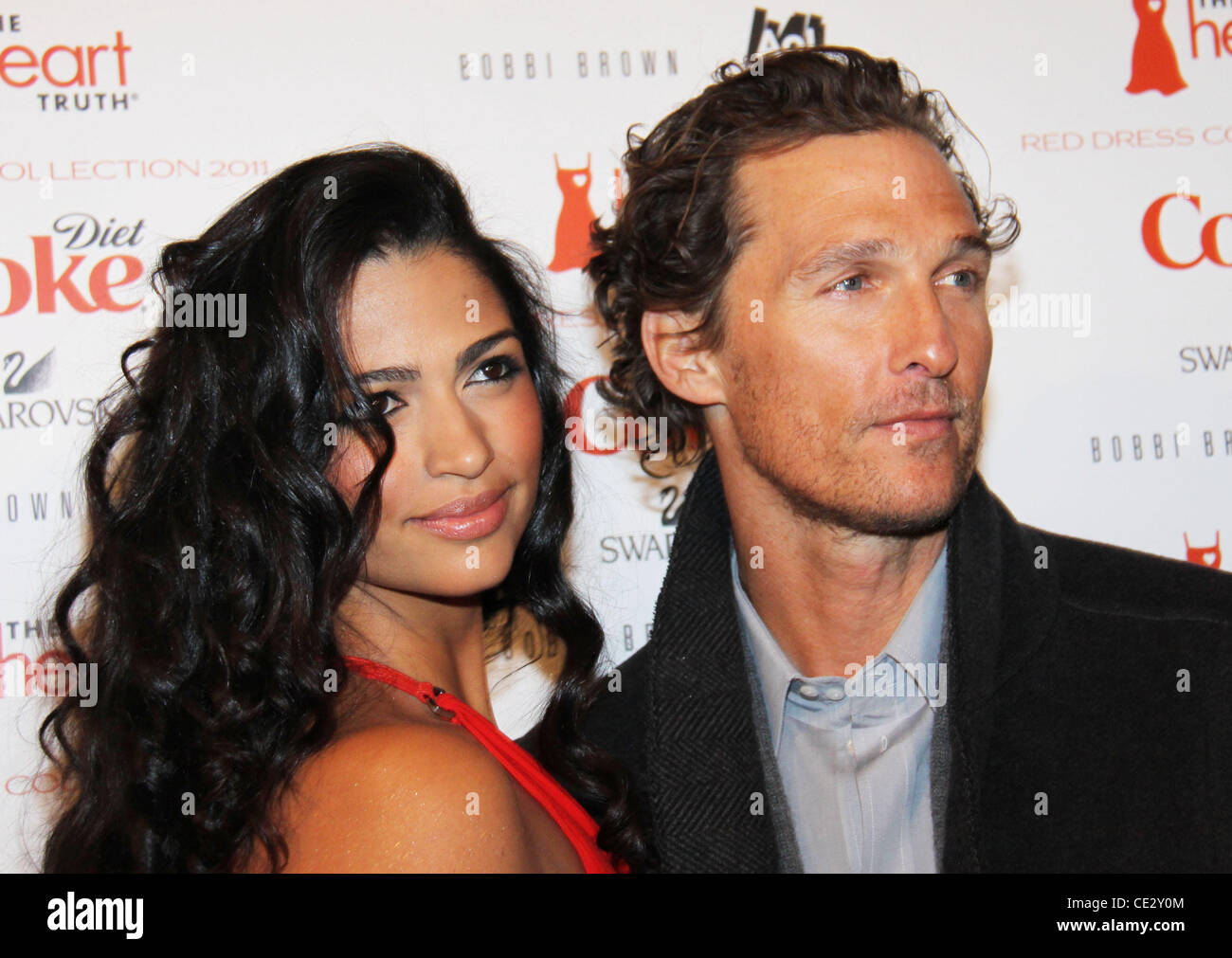Camila Alves and Matthew McConaughey Mercedes-Benz IMG New York Fashion ...