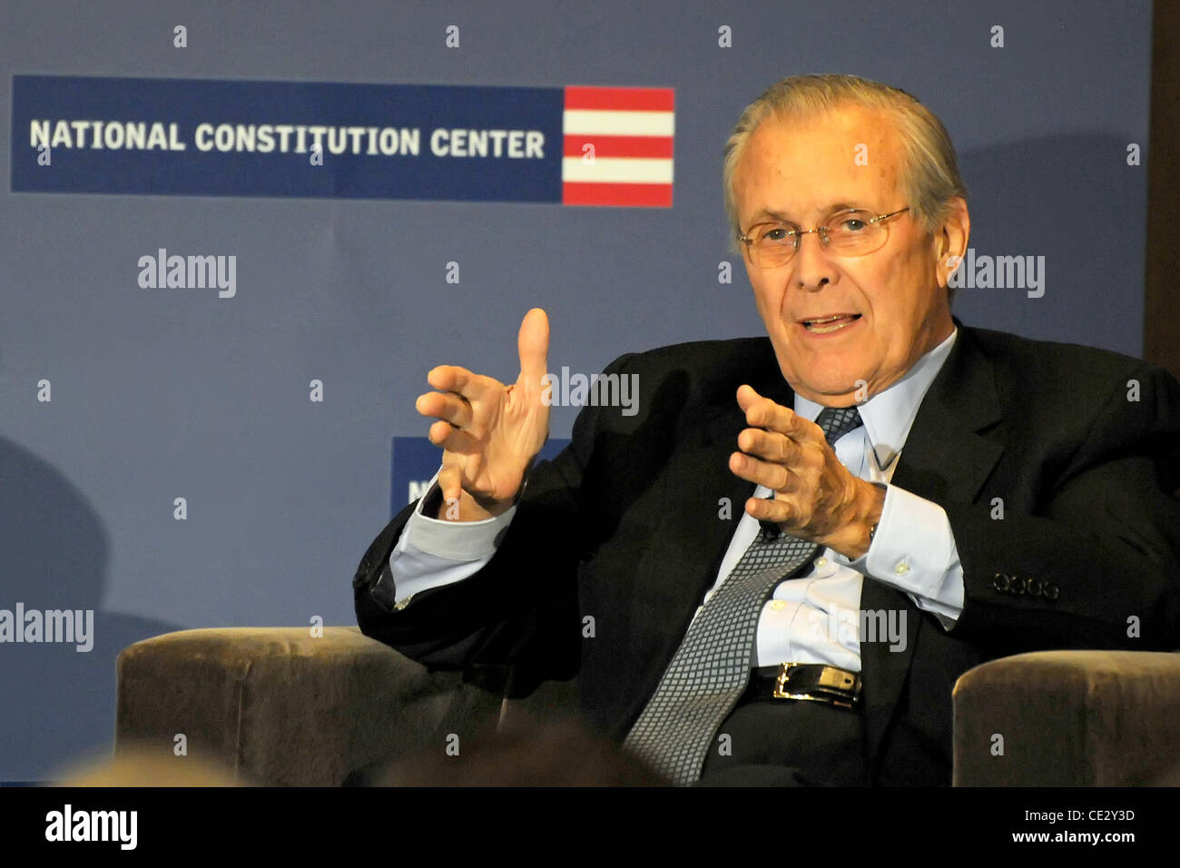 Donald Rumsfeld 21st United States Secretary of Defense promotes his ...