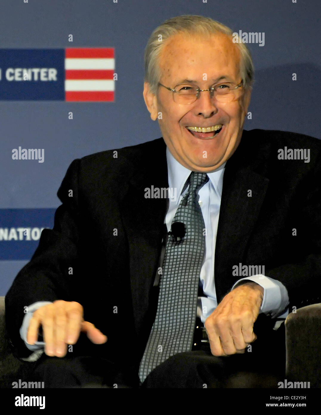 Donald Rumsfeld 21st United States Secretary of Defense promotes his ...