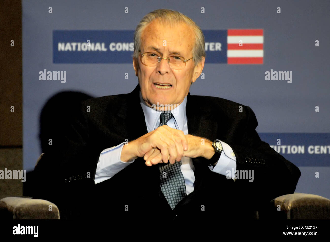 Donald Rumsfeld 21st United States Secretary of Defense promotes his ...