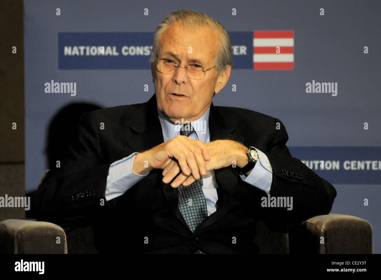 Donald Rumsfeld 21st United States Secretary of Defense promotes his ...