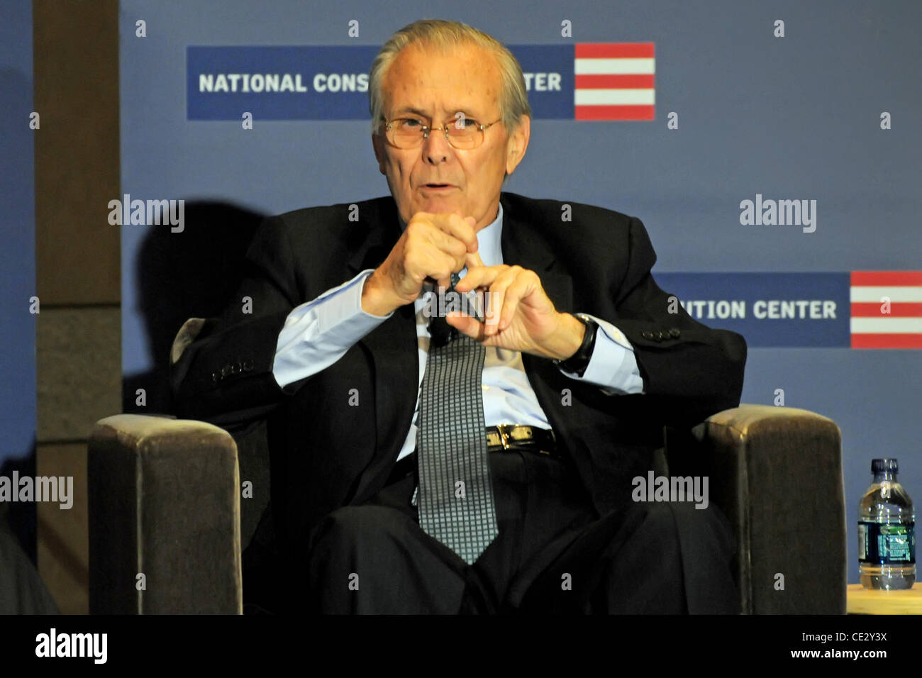 Donald Rumsfeld 21st United States Secretary of Defense promotes his ...