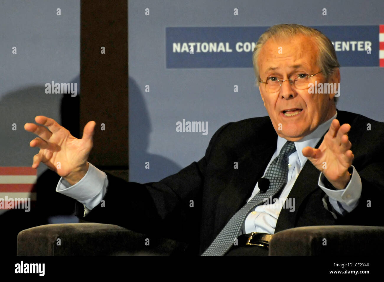 Donald Rumsfeld 21st United States Secretary of Defense promotes his ...
