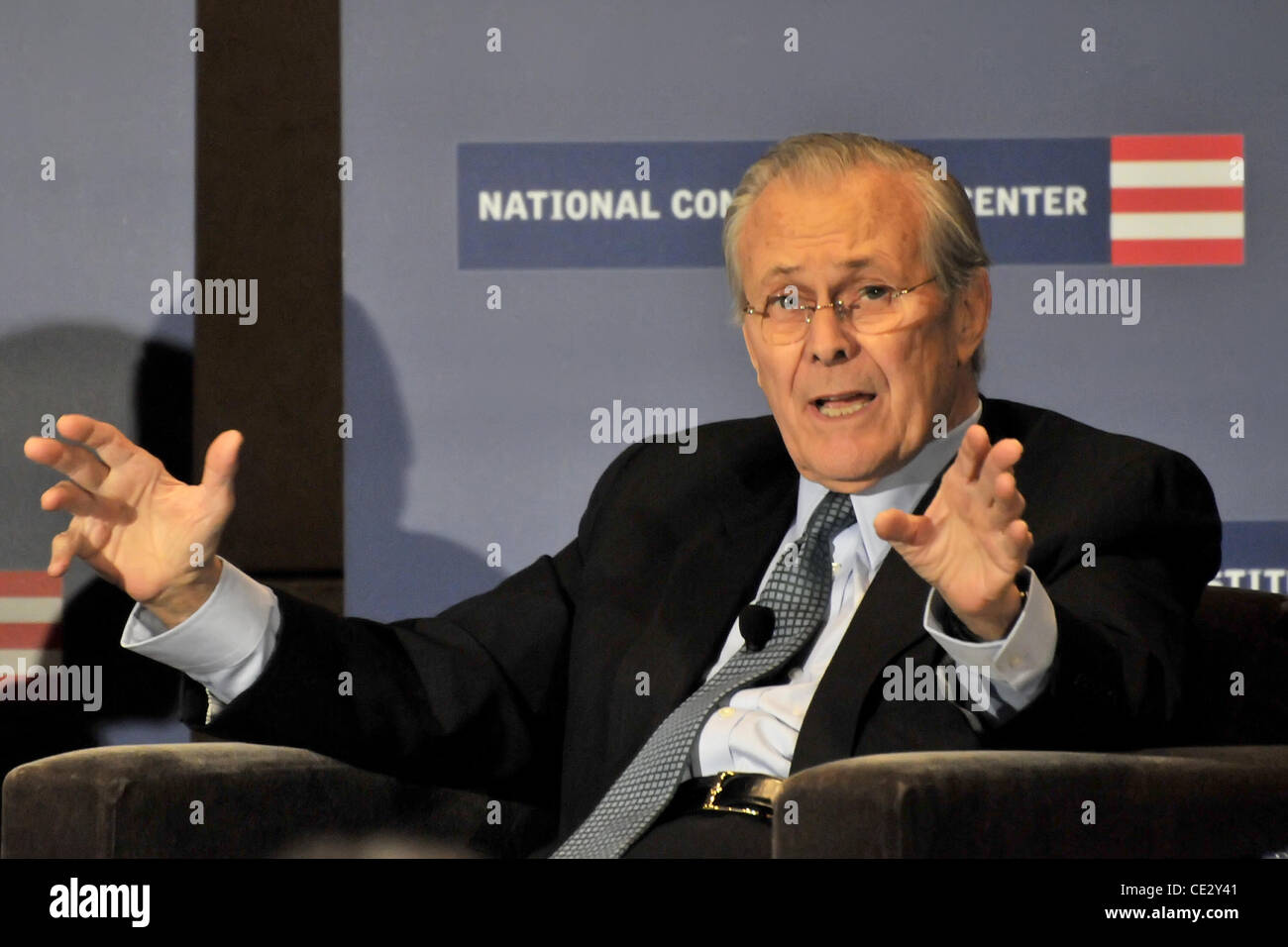 Donald Rumsfeld 21st United States Secretary of Defense promotes his ...