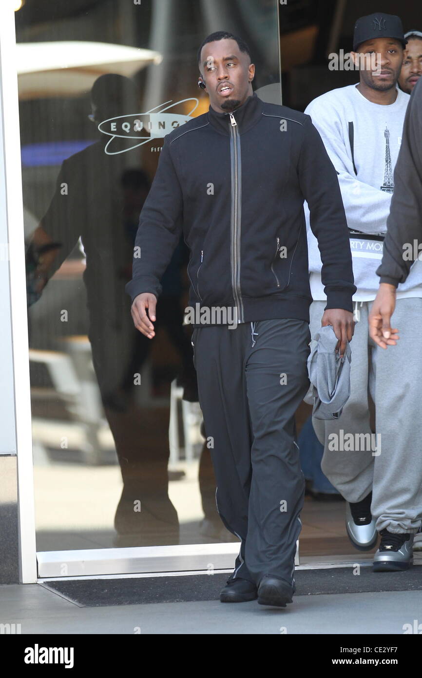P Diddy aka Sean Combs seen leaving the gym after a workout. Los ...