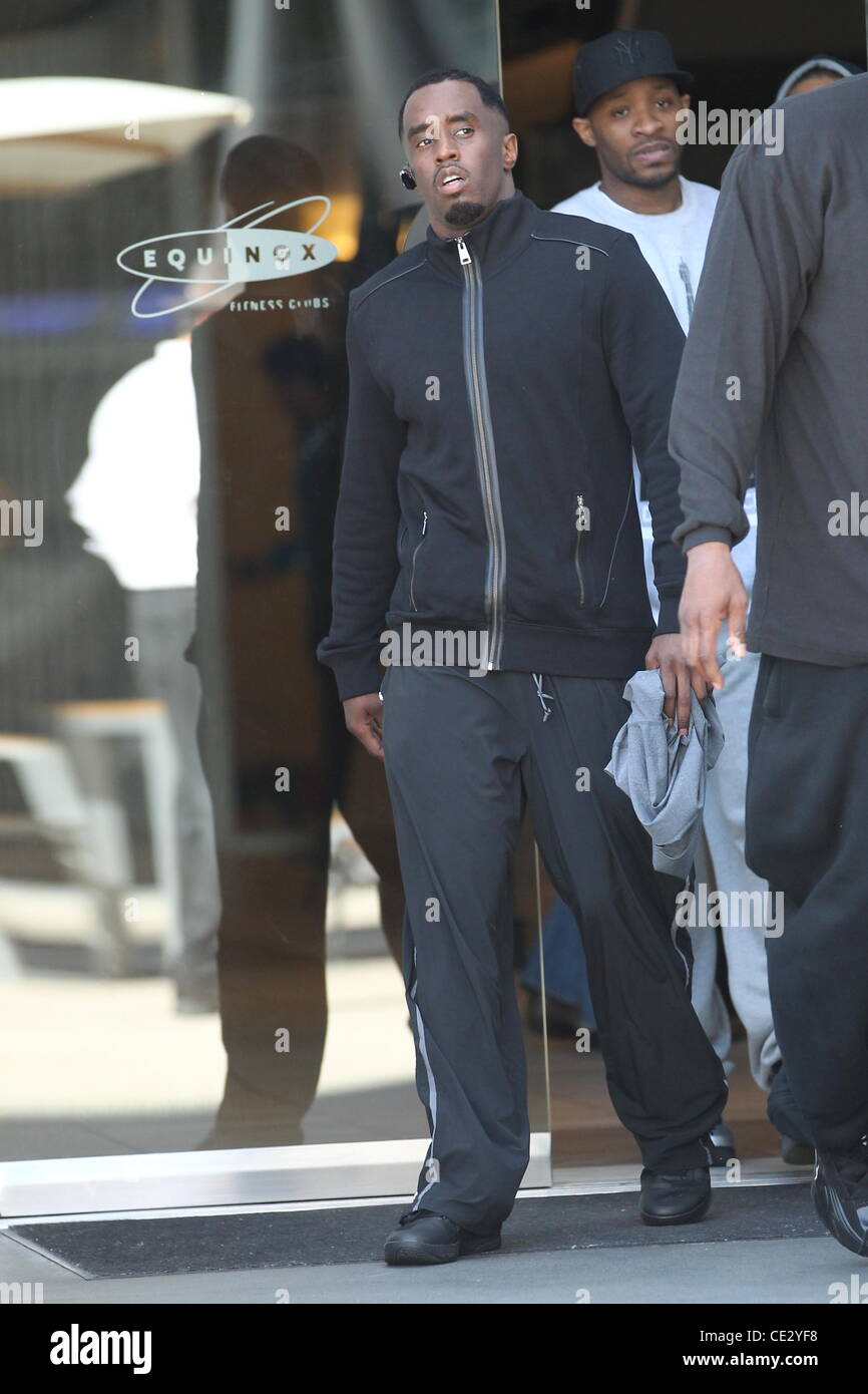 P Diddy aka Sean Combs seen leaving the gym after a workout. Los ...
