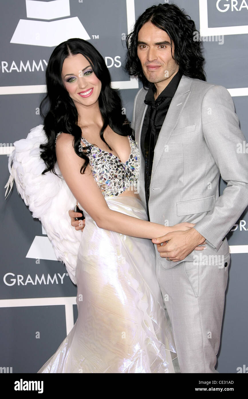 Katy Perry and Russell Brand The 53rd Annual GRAMMY Awards at the ...