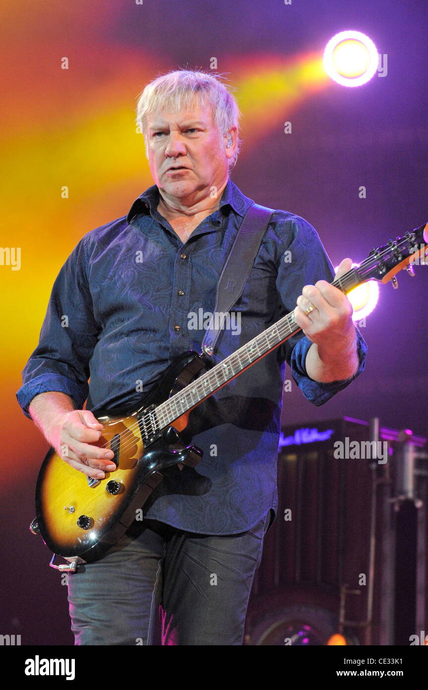Alex Lifeson Canadian rock band Rush performs live at the Cruzan ...