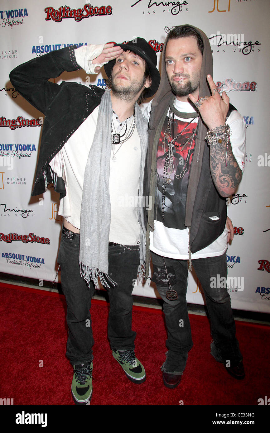 Brandon Novak and Bam Margera Rolling Stone Hot Party at Jet Nightclub ...