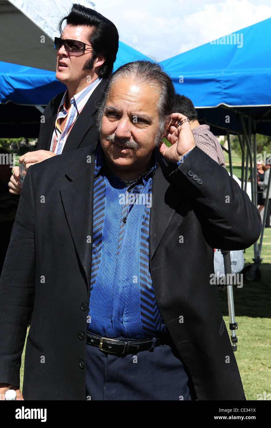 Ron Jeremy attends the funeral for Curtis' father, actor Tony Curtis ...