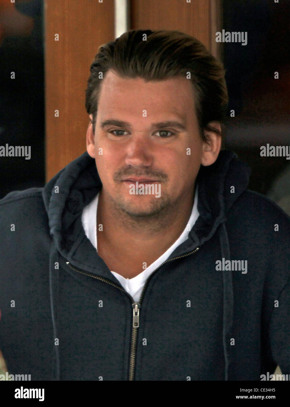 Sean Stewart has lunch alone at La Scala in Beverly Hills Los Angeles ...