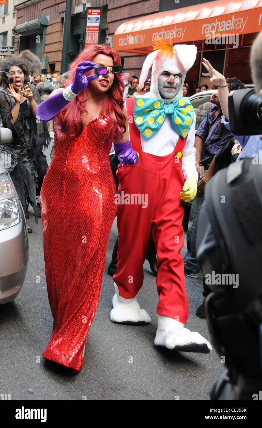 Rachael Ray and her husband John Cusimano dress as Jessica Rabbit and ...