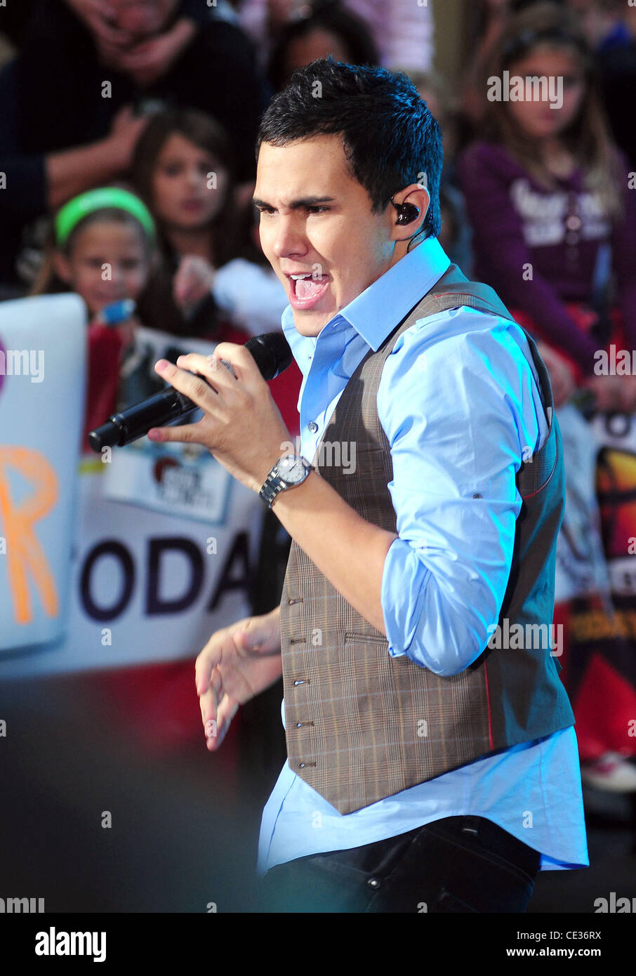 Big Time Rush of Nickelodeon, performs on the TV show "Today Show" at ...