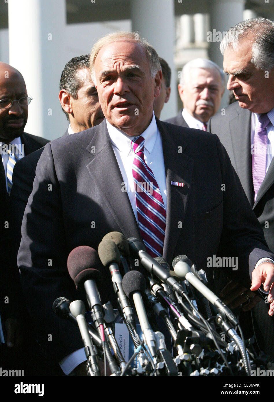 Secretary of Transportation Ray LaHood, governor Ed Rendell, mayor ...