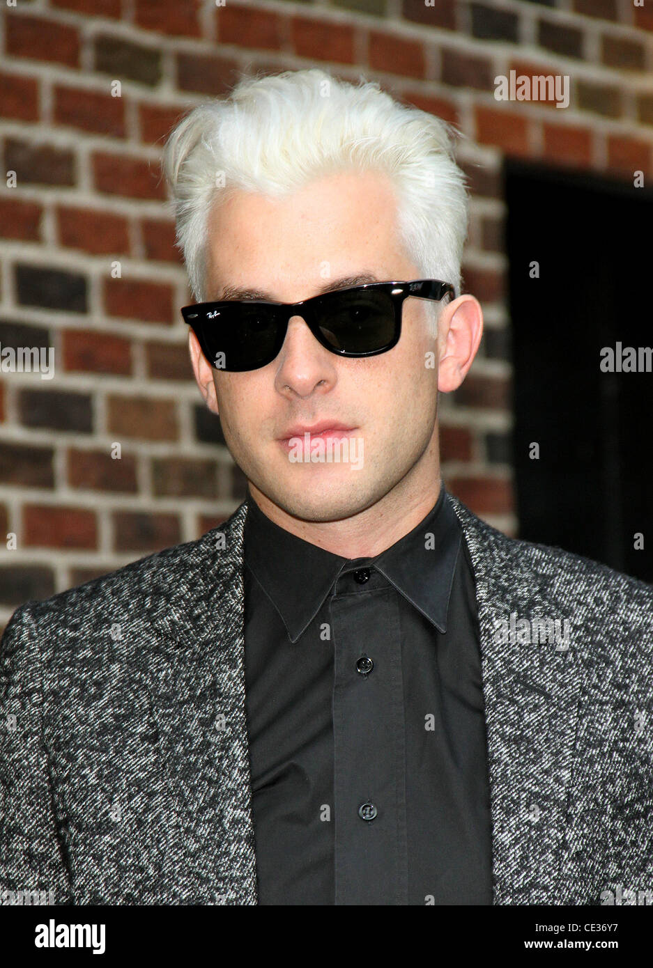 Mark Ronson outside The Ed Sullivan Theater for 'The Late Show with ...