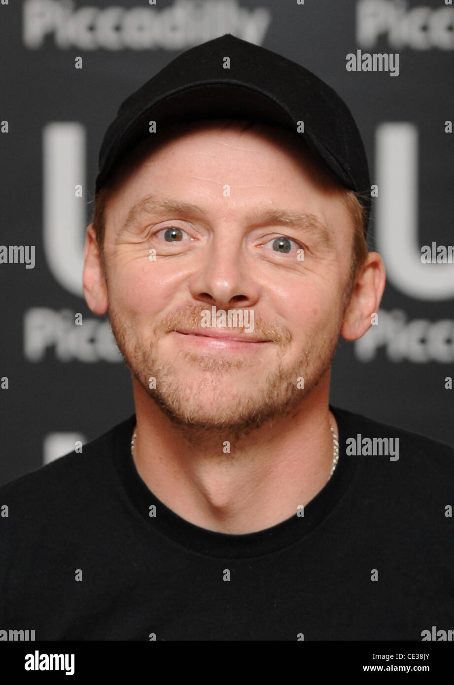Simon Pegg signs copies of his new autobiography 'Nerd Do Well' at ...
