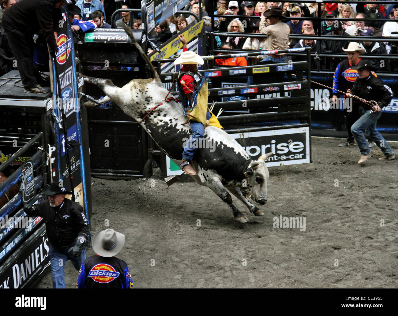 Professional Bull Riders' Top 10 Bull Riders compete in PBR's Built ...