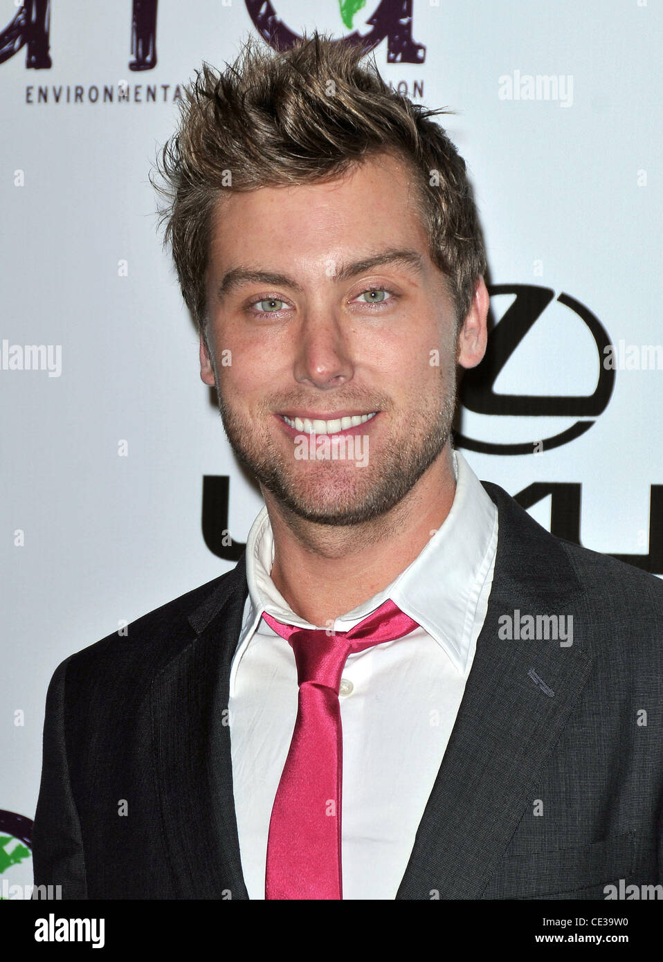 Lance Bass arrives to the 2010 Environmental Media Association Awards ...