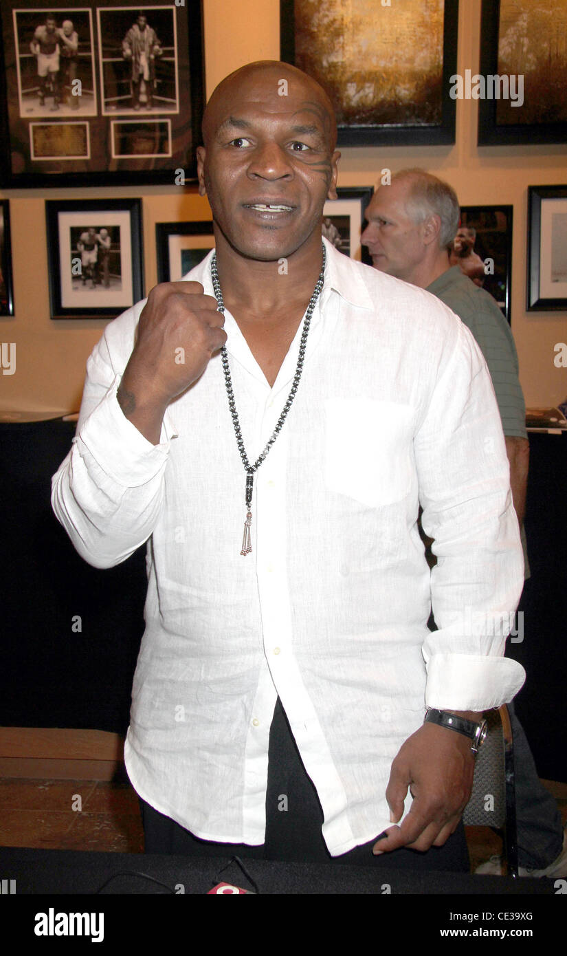 Mike Tyson aka Iron Mike signs autographs at Painted With Oil at ...