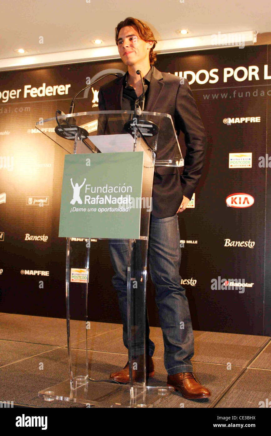 Rafa Nadal Rafa Nadal presents the new campaign for his charity ...