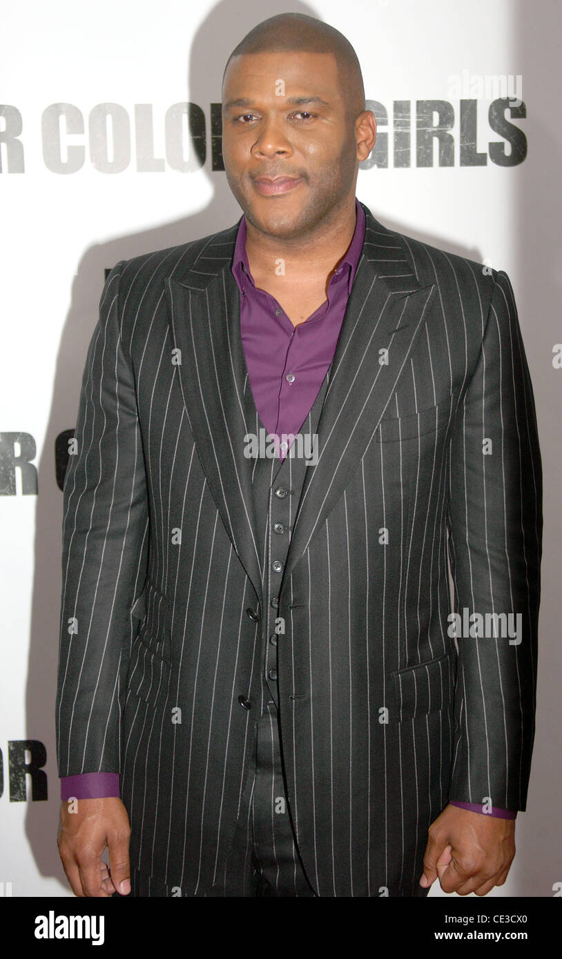 Tyler Perry NYC movie premiere of 'For Colored Girls' at the Ziegfeld ...