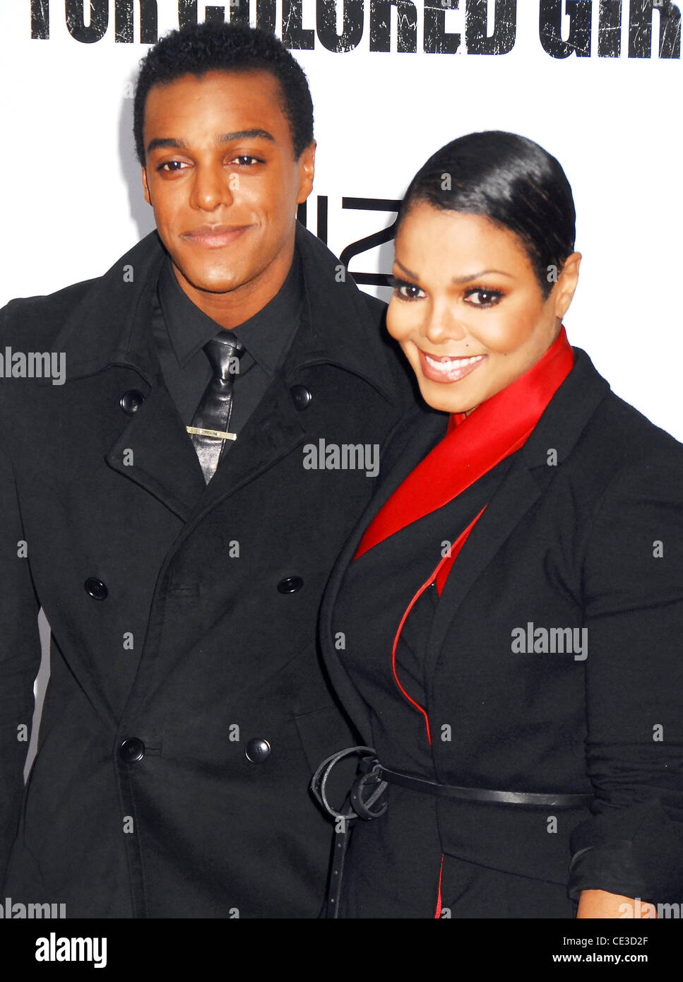 Janet Jackson with her nephew Austin Brown NYC movie premiere of 'For ...