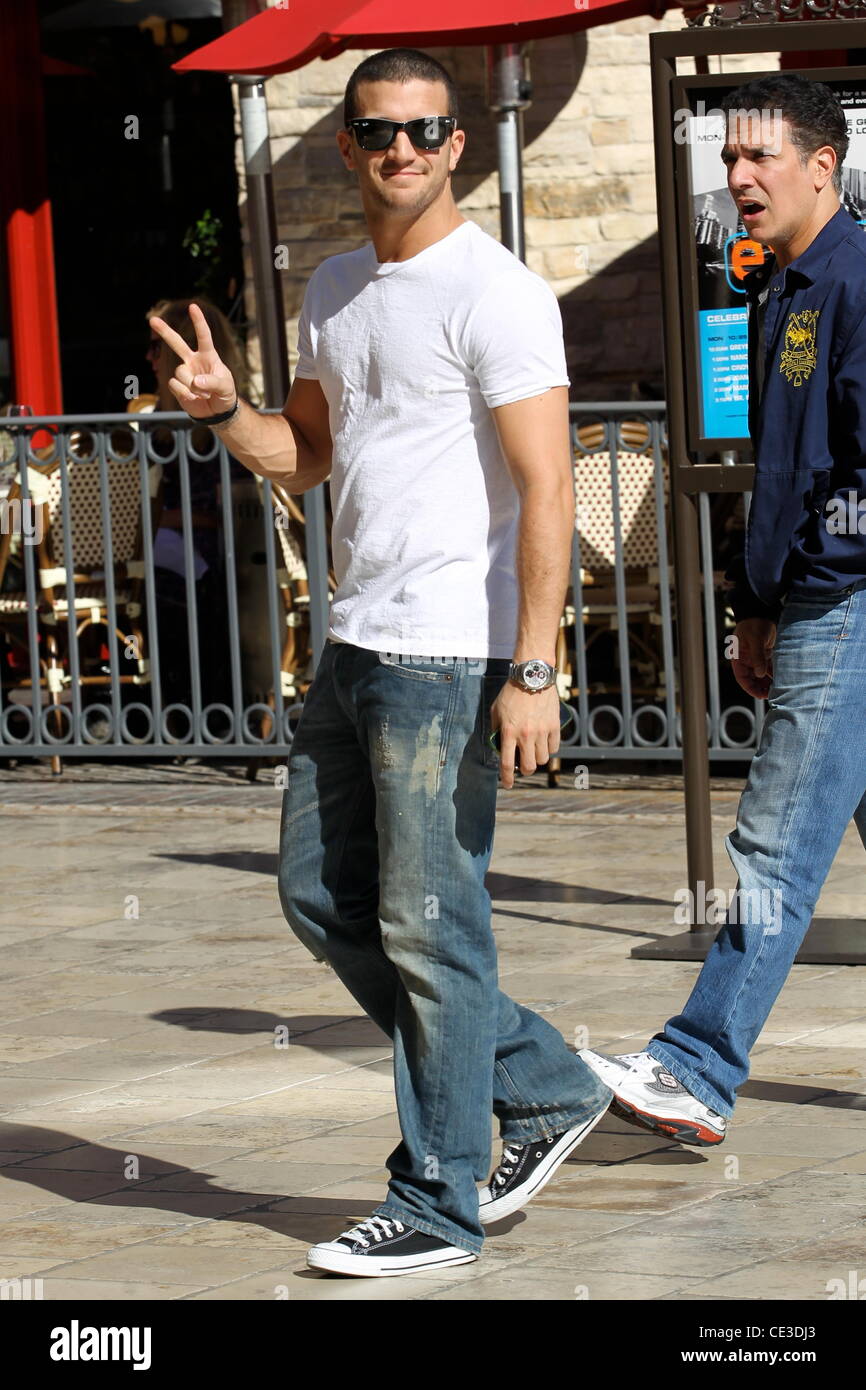 Mark Ballas arriving at The Grove for an interview for the ...