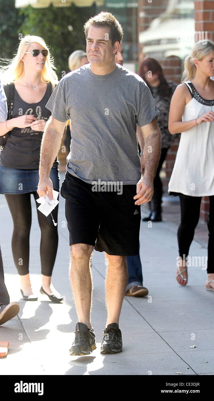 Todd Glass comedian leaving Anastasia Beverly Hills Salon wearing black ...