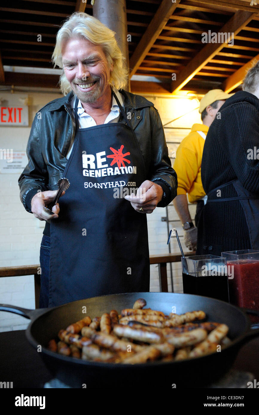 Sir Richard Branson The REGeneration Movement serves breakfast with the ...