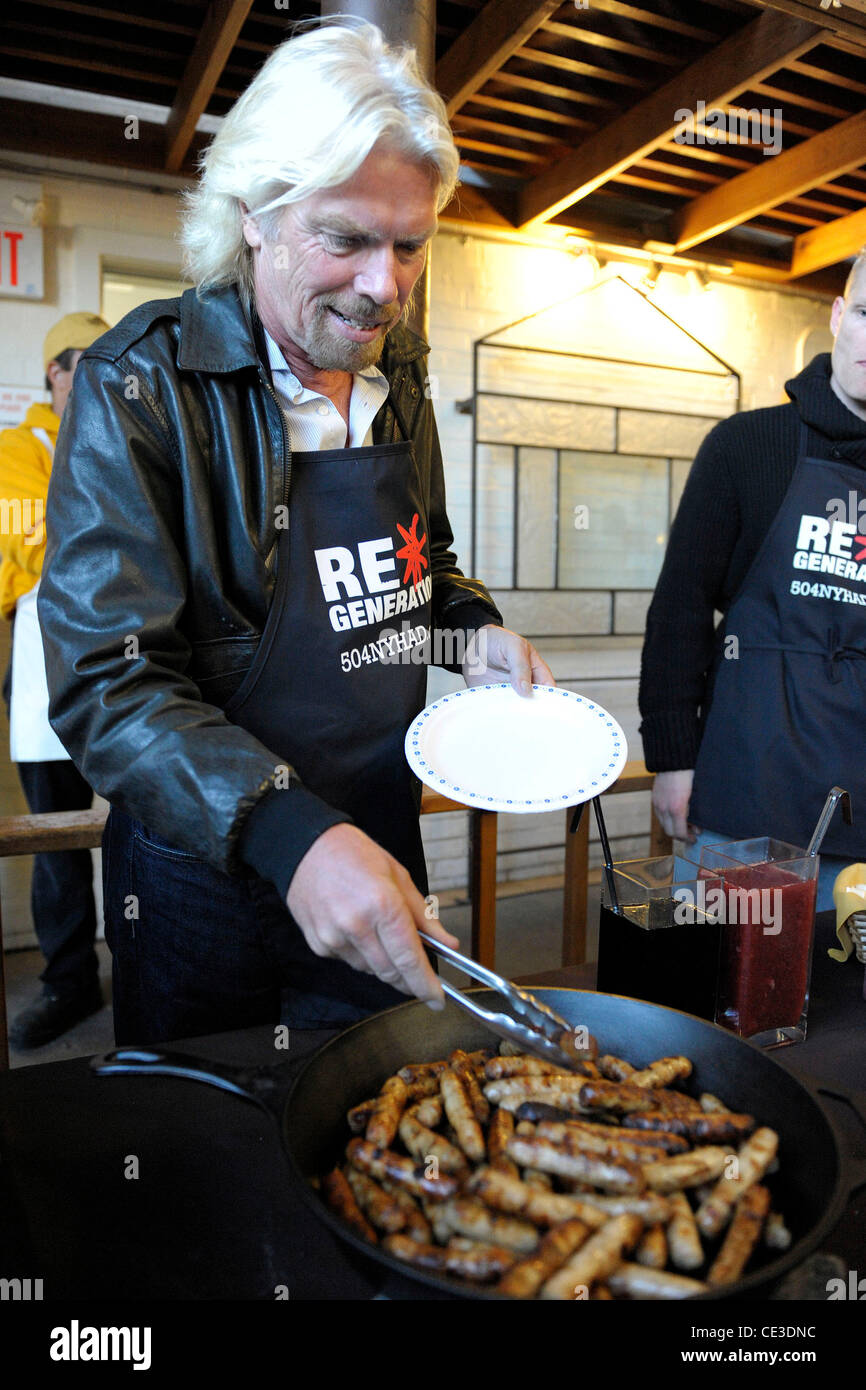 Sir Richard Branson The REGeneration Movement serves breakfast with the ...