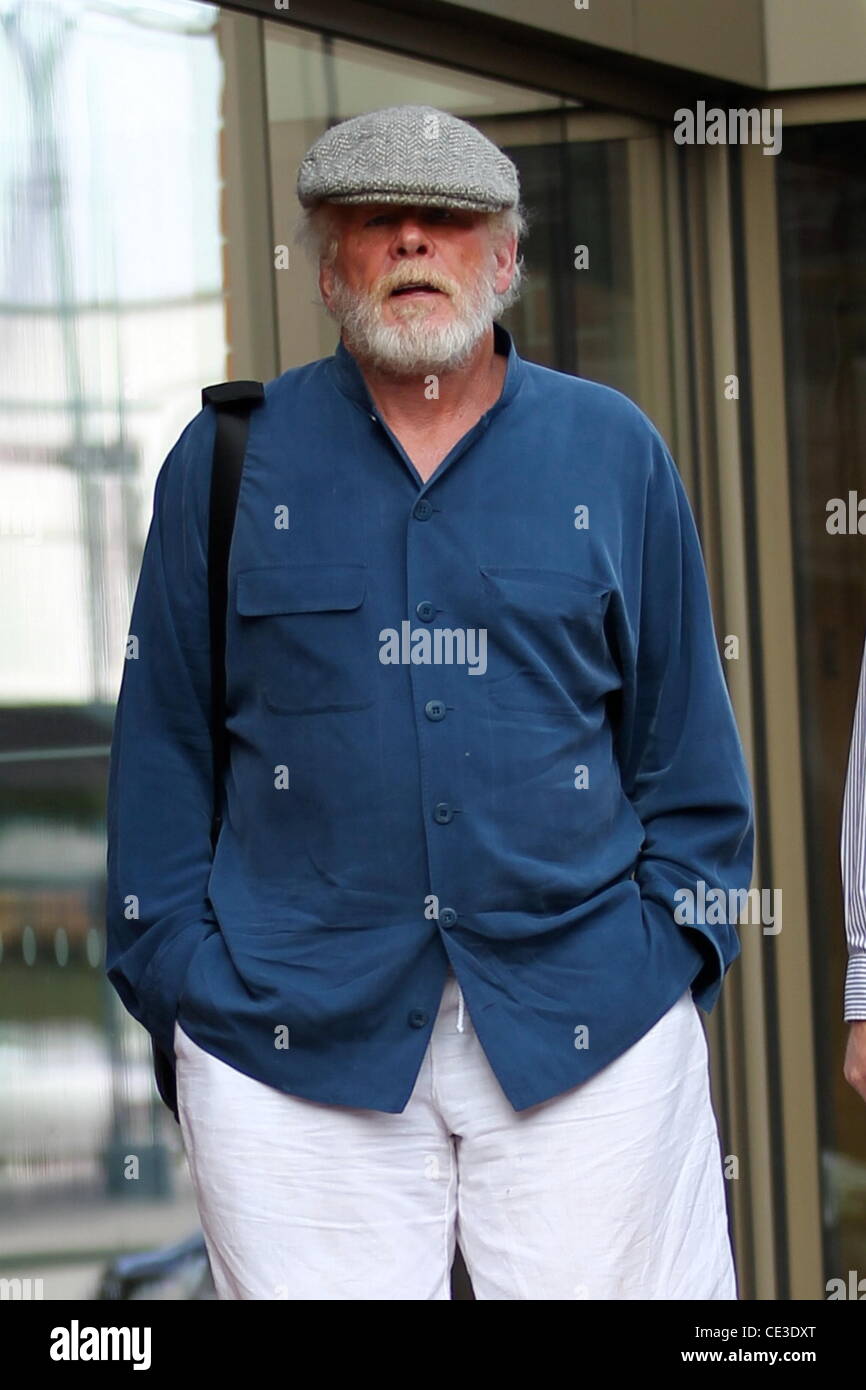 Nick Nolte sporting a full beard as he shops in Hollywood Los Angeles ...