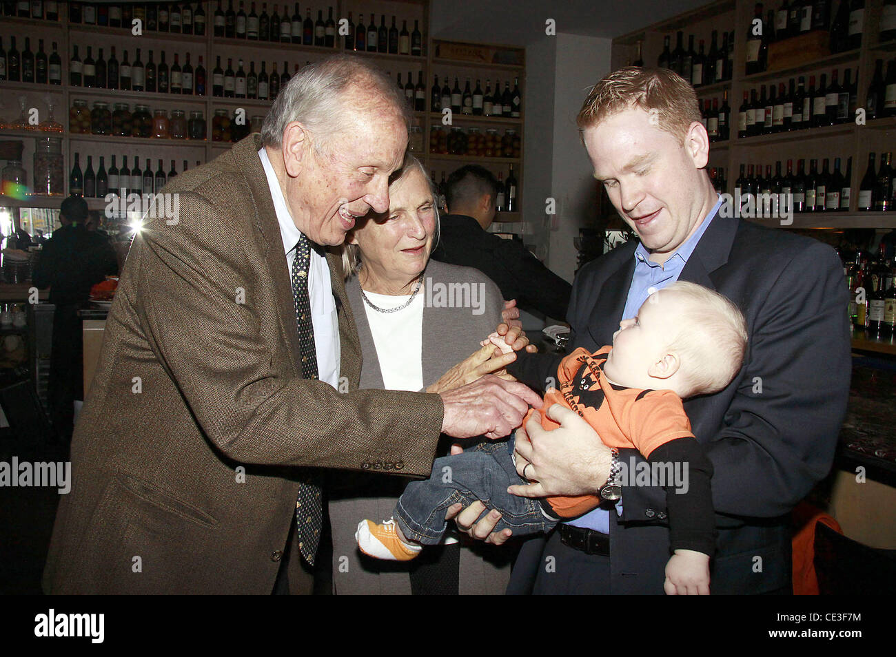 A.R. Gurney, Molly Gurney, Jonathan Lomma and son A.R. Gurney's 80th ...