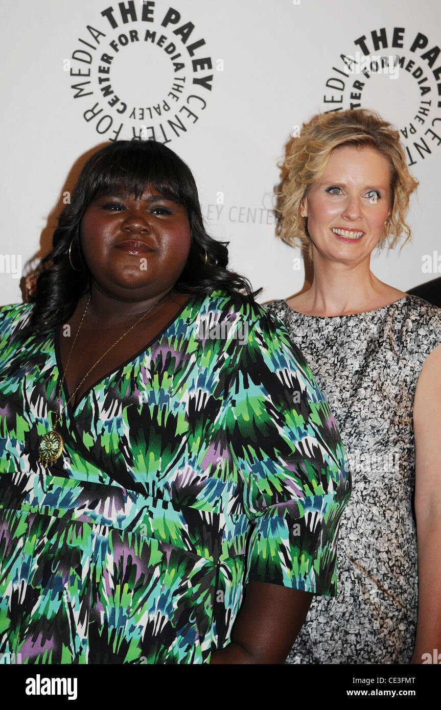 Gabourey Sidibe and Cynthia Nixon 'The Big C' cast attends a special ...