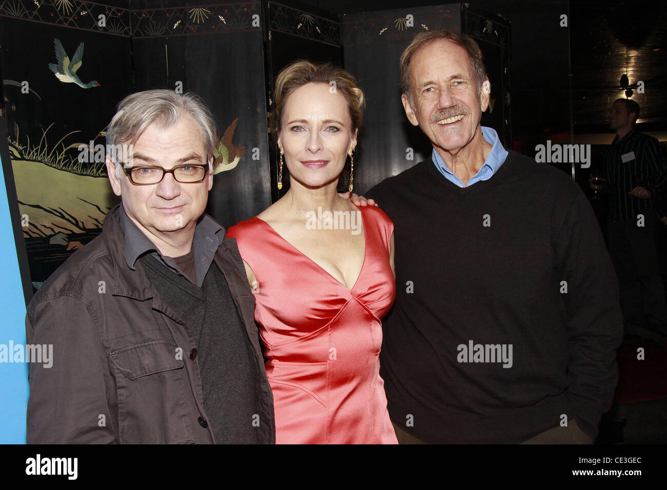Richard Nelson, Laila Robins and Jon DeVries The opening night after ...