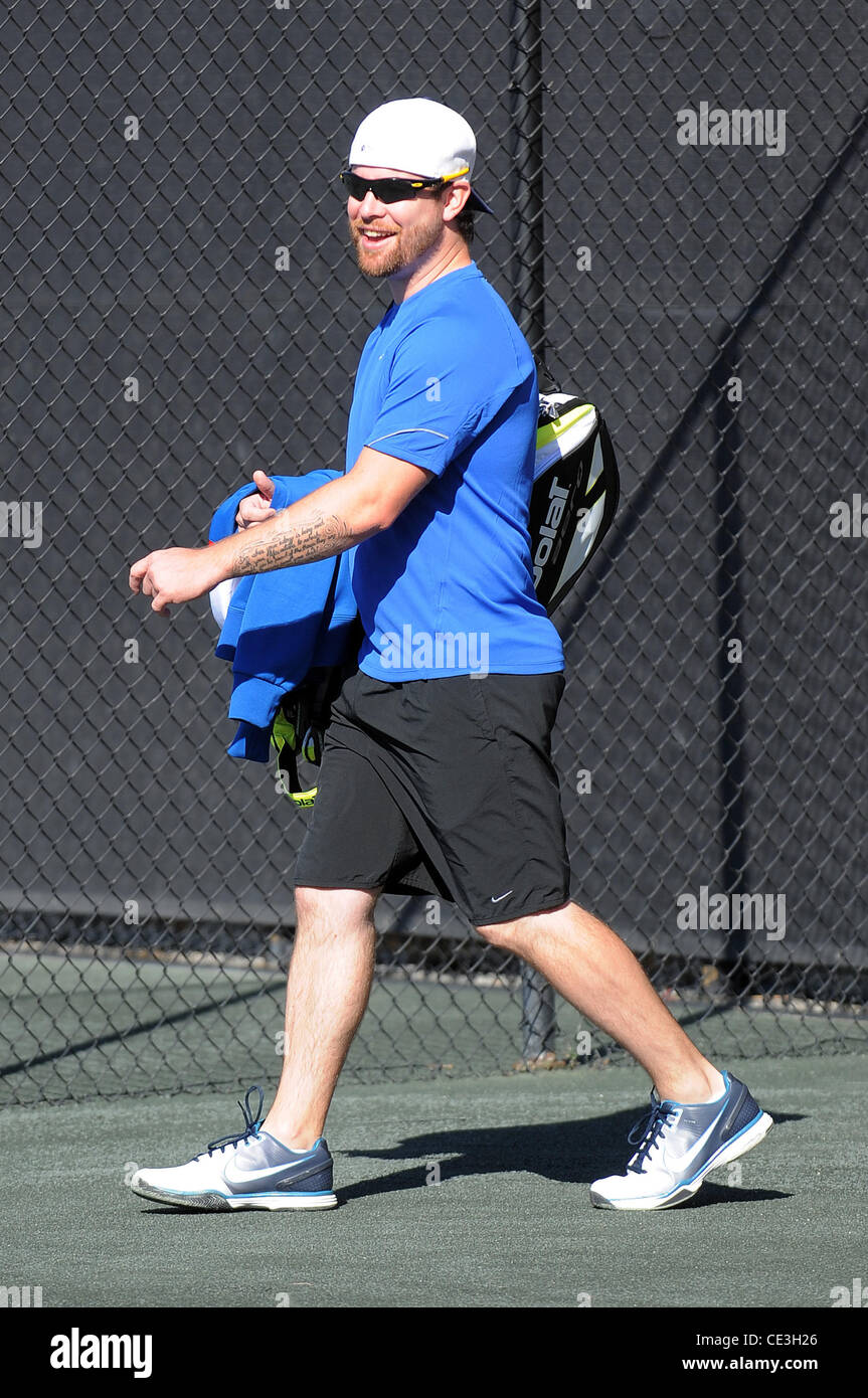 David Cook Media day before the Chris Evert / Raymond James Pro ...