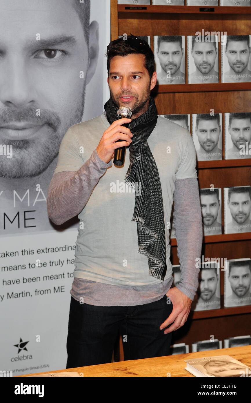 Ricky Martin signs copies of his new book of 'Me' at Books and Books ...