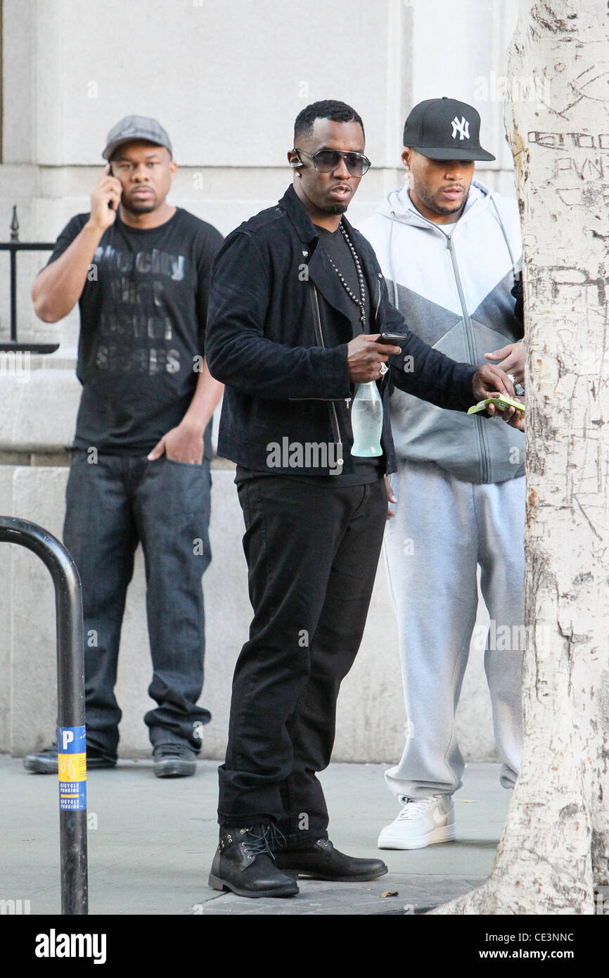Sean Combs aka Diddy on the set of his new music video Los Angeles ...